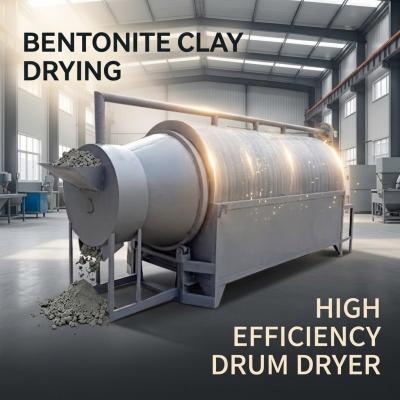 China High efficiency Drum electric drum dryer  Stone Sand Wood Chips Bentonite And Clay Dryer for sale