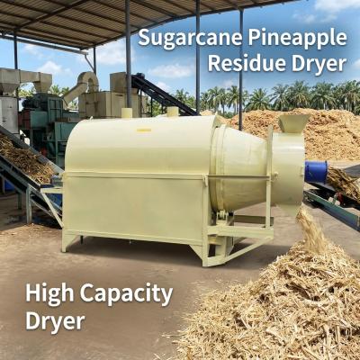 China Sugarcane Pineapple Spinach Residue Small Rotary Dryer ZQ350 for sale