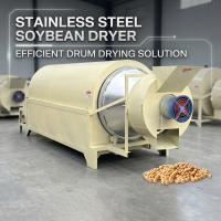 China Stainless Steel Soybean Small Drum Dryer Large Capacity Grain Drum Dryer for sale