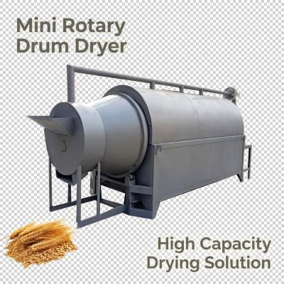 China Stainless Steel Grain Drum Dryer Mini Rotary Drum Dryer ZQ200 for sale