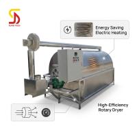 China Energy Saving Electric Heating High-Efficiency Rotary Dryer Drum Dryer for Rice Peanuts and Coffee Beans for sale