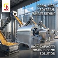 China High safety Small Food Rotary Dryer Animal Manure Rotary Dryer Equipment Corn Rice Soybeans Wheat Sorghum Drum type for sale