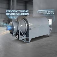 China Wheat Corn Rice Small Rotary Drum Dryer Large Capacity Grain Drum Dryer for sale