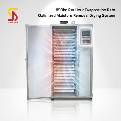 China Industrial Drying Oven with 850 kg/h Evaporation 680W Dehumidifier and 100-200 kg Input Capacity for Commercial Food Production for sale