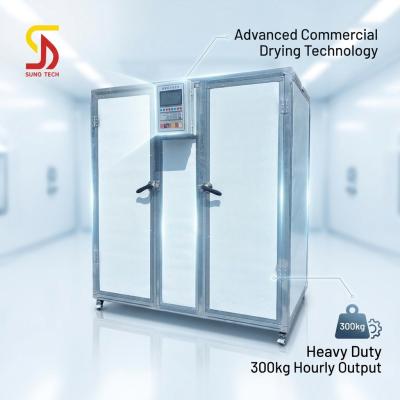 China Industrial Commercial Drying Oven Mango Strawberry Tray Fruit Nut Dryer 300 Kg/H Evaporation for sale