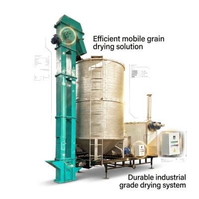 China Agriculture Small Corn Dryer Machine Diesel Burner Paddy Rice Grain Mobile Maize Dryer for sale