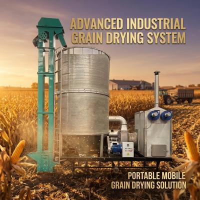 China Suno 45t/D Mobile Paddy Dryer Wheat Portable Grain Dryers for sale