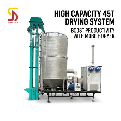 China 45t High Efficiency Mobile Grain Dryer Soybean Corn Pellet Dryer Machine Corn Grain Dryer for sale