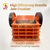 China Stone Granite Jaw Crusher 300r/Min Limestone Gold Ore Jaw Crusher 250mm Feed Size for sale