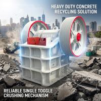 China Construction Waste Diesel Jaw Crusher Mining Single Toggle Jaw Crusher For Concrete 250r/M for sale