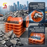 China Eccentric Shaft Gold Ore Jaw Rock Crusher Machine 275 R/Min Rotational Speed for sale