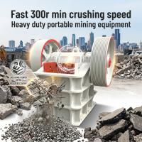 China New Jaw Stone Crusher Machine Mining Crusher Portable High Efficiency 300r/Min for sale