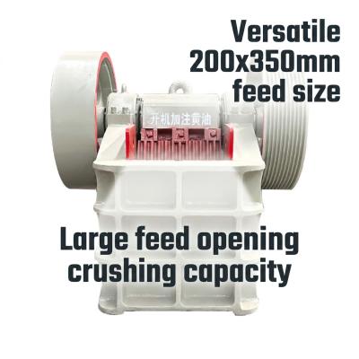 China 260r/min Large Capacity Jaw Crusher For Sale Heavy Duty 200*350mm Feed Opening Size for sale