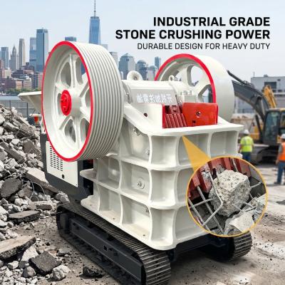 China Industrial Stone Jaw Rock Crusher For Sale 250r/Min Rotational Speed Of Eccentric Shaft for sale
