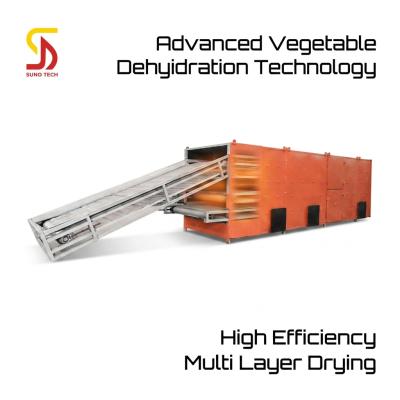 China Multi Layer Energy Saving Mesh Belt Dryer with PLC Control for Food and Vegetable Drying for sale
