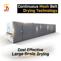 China High Efficiency Energy Saving Continuous Drying Mesh Belt Dryer for Grains and Tea for sale
