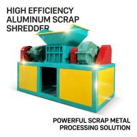 China 220V/380V Scrap Can Shredder Machine Aluminum Door And Window Scrap Aluminum Sheet Shredder for sale