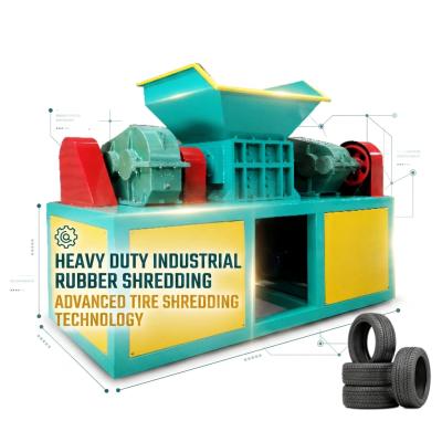 China Industrial Waste Tyre Shredder Machine For Car And Truck Bicycle Tire Shredding Machine for sale