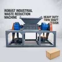 China 15kw Municipal Solid Waste Twin Shaft Shredder Automatic For Carton for sale
