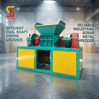 China Car Shell  Engine Block Car Shredder Machine Dual Shaft Shredder 380v / 50hz for sale