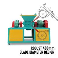 China 30kw Organic Degradable Waste Shredder Machine 3-4t/h 400mm Blade Diameter for sale