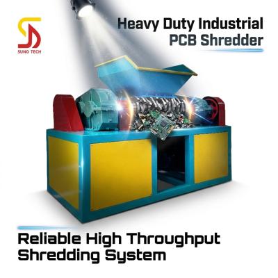 China Continuous ZQ750 Old Mobile Phone Shredder Machine Circuit Board Shredder Two Shaft 6t/H-8t/H for sale