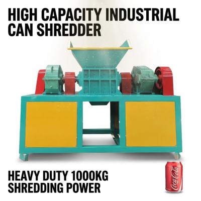 China 1000kg Industrial Recycling Shredder Equipment Pull Top Can Small Shredder Machine for sale