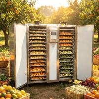 China Tray Fruit Dehydrator Drying Oven Cabinet For Banana Chips Orange Slices Apple Mango Tropical Fruit Low Temperature Dehydration Machine for sale