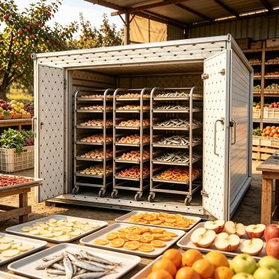 China Industrial Heat Pump Tray Dryer for Nuts Fruits & Vegetables Stainless Steel Meat Commercial Food Chili Oven for sale