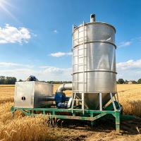 China Multifunction 10 Tons Corn Wheat Grain Dryer Paddy Dryer Machine Wheat Mobile Garin Dryer for Sale for sale