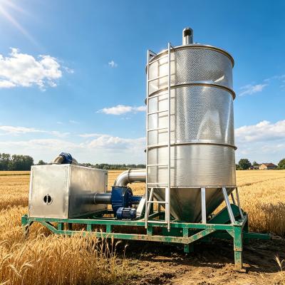 China Multifunction 10 Tons Corn Wheat Grain Dryer Paddy Dryer Machine Wheat Mobile Garin Dryer for Sale for sale