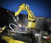China Pink Welding Industry Robot 7 Axis , High Precision Robot Linear Track for sale
