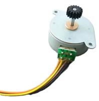 China 35mm PM Stepper Motor DC 12V 4 Phase 5 Wire Stepper Motor Geared for sale