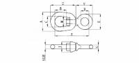 China Supplying Metal Parts Stainless Steel Double Eye Swivel Chain G-401 for sale
