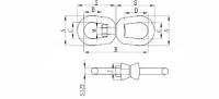 China Food Beverage Processing Galvanized Carbon Steel Swivel Chain For Rigging for sale