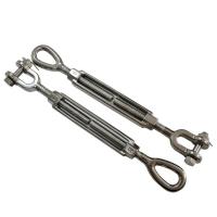 China Stainless Steel 304/316 Eye Jaw Turnbuckles US Type Closed Body Design for sale
