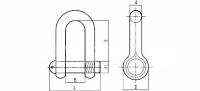 China Marine Hardware G209 Stainless Steel Lifting Screw Pin Anchor Commercial Shackles for sale
