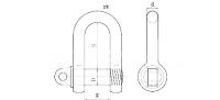 China Marine Hardware Forged Shackles For General Lifting Purposes for sale