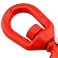 China Plain Finish High Strength Steel Forklift Lifting Hoist Swivel Hook for sale