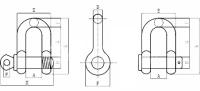China CE US Type G-210 Screw Pin Chain Shackle Heavy Duty With Precision Casting for sale
