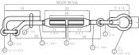 China Heavy Duty Stainless Steel Metric Decklashing Turnbuckles US Type Processing for sale