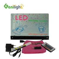 China DIY Full Color Illuminated Fluorescent LED Marker Board with Adjustable View Angle H/V for sale