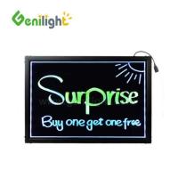 China DIY Full Color Illuminated Fluorescent LED Marker Board with Adjustable View Angle H/V for sale