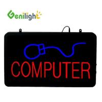 China 56*33cm RGB Panel Size Genilight Indoor LED Open Light Sign for Internet Access Shop for sale