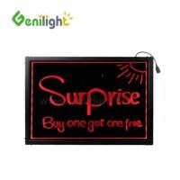 China DIY Full Color Illuminated Fluorescent LED Marker Board with Adjustable View Angle H/V for sale
