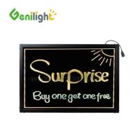 China DIY Full Color Illuminated Fluorescent LED Marker Board with Adjustable View Angle H/V for sale