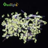 China 5mm Yellow Candle Light Flicker Diodes with Bright Flickering LED Light Package / Case for sale