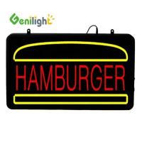 China Power Certificate ABS Open-Mold BURGERS KEBABS LED Sign for Customized Size and Color for sale