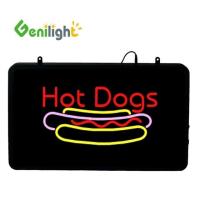 China Power Certificate ABS Open-Mold BURGERS KEBABS LED Sign for Customized Size and Color for sale