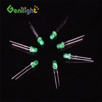 China Fixed LED Light Emitting Diode GREEN F3 LEDs Diode with Max. Reverse Voltage of 5V for sale